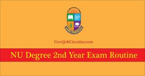 NU Degree 3rd Year Exam Routine 2025 [Session 2023]