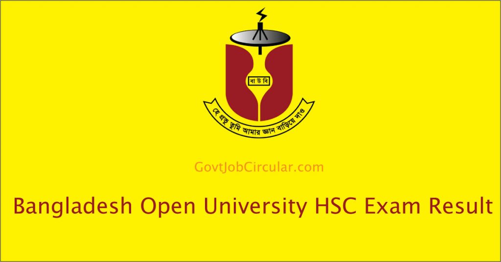 BOU HSC Result 2025 | Bangladesh Open University HSC Result