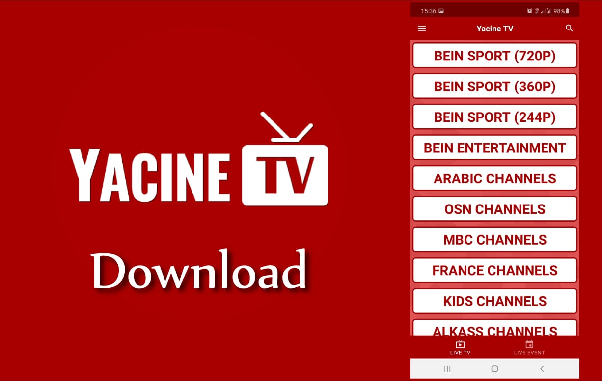 Download Apk Yacine Tv Piffle me
